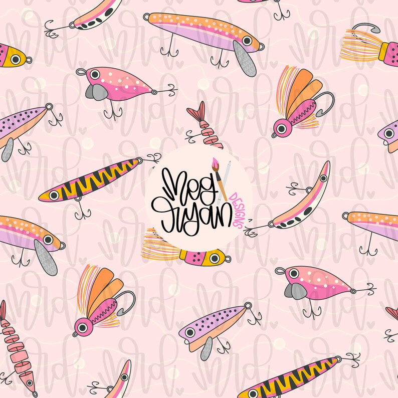 Fishing Lure Pattern | Fish Pattern | Seamless Pattern | Repeat Pattern ...