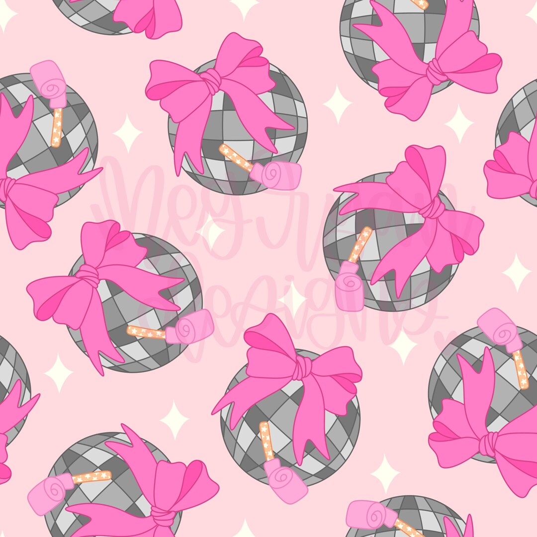 Pink Coquette Pattern | Bow Pattern | Seamless Pattern | Repeat Pattern ...