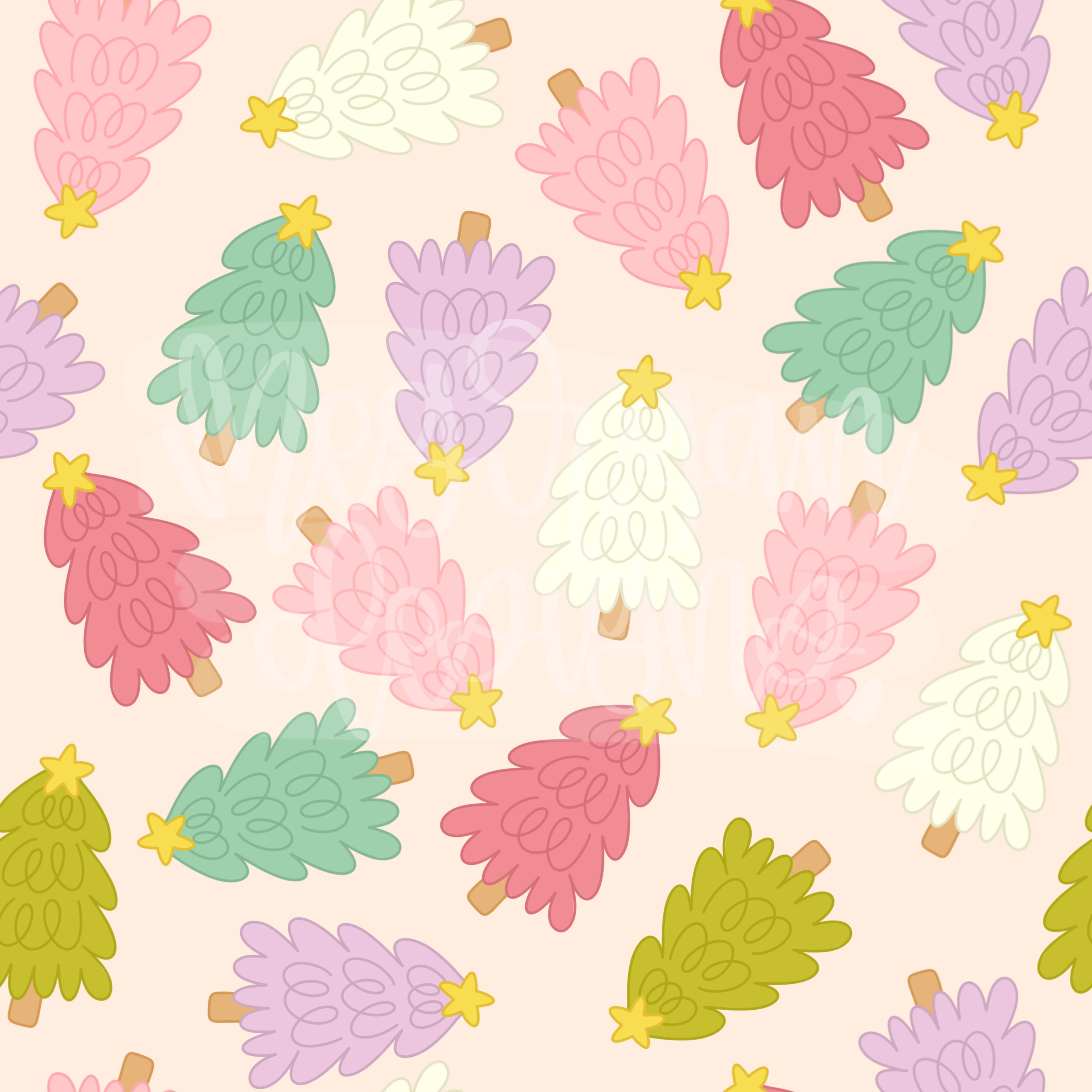 Pink Christmas Pattern | Bow Pattern | Seamless Pattern | Repeat ...