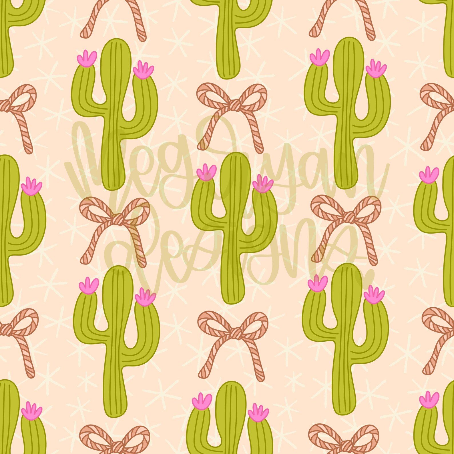 Western Pattern | Pink Coquette Pattern | Bow Pattern | Seamless ...
