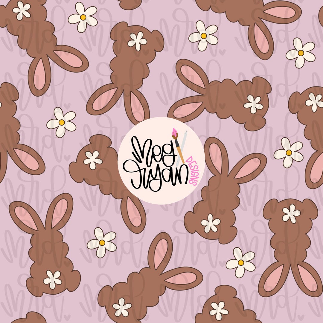 Easter Pattern | Chocolate Bunny Pattern | Rabbit Pattern | Easter ...