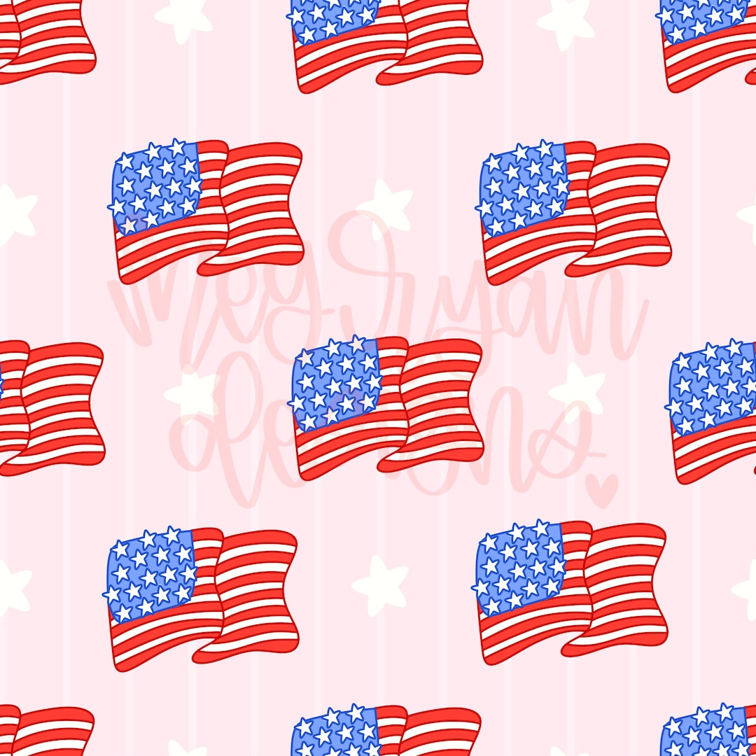 Patriotic Flag Pattern | Patriotic Pattern | Fabric Design | Seamless ...