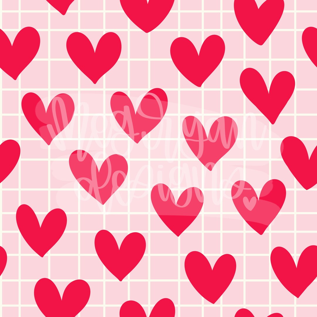 Red and Pink Pattern | Retro Pattern | Seamless Pattern | Repeat ...