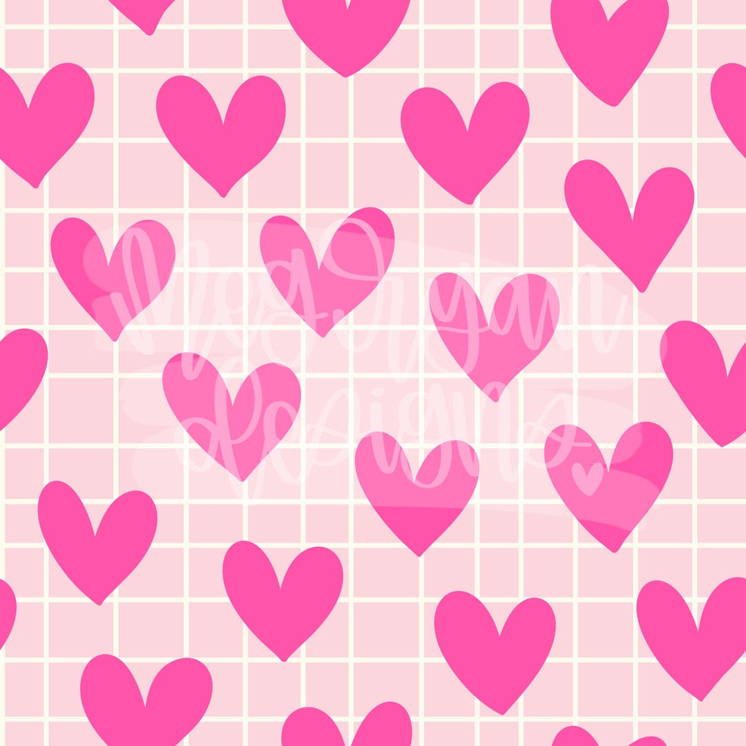 Hot Pink Pattern | Retro Pattern | Seamless Pattern | Repeat Pattern ...