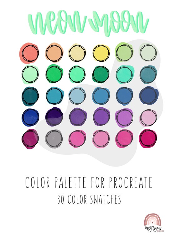 Procreate Color Palette Procreate Color Palettes Color | Etsy