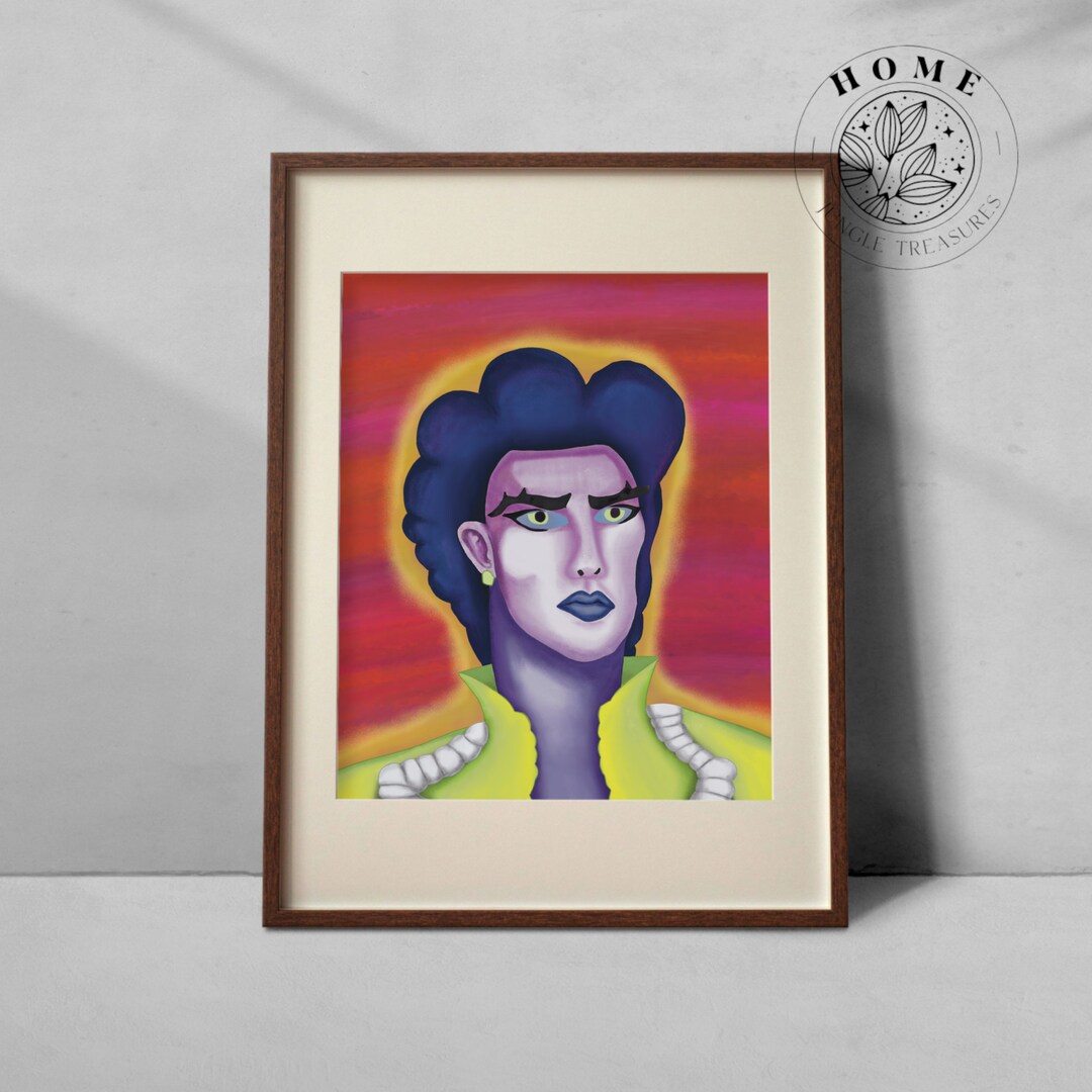 Abstract Drag Queen Printable Gay Art Colorful Poster as - Etsy