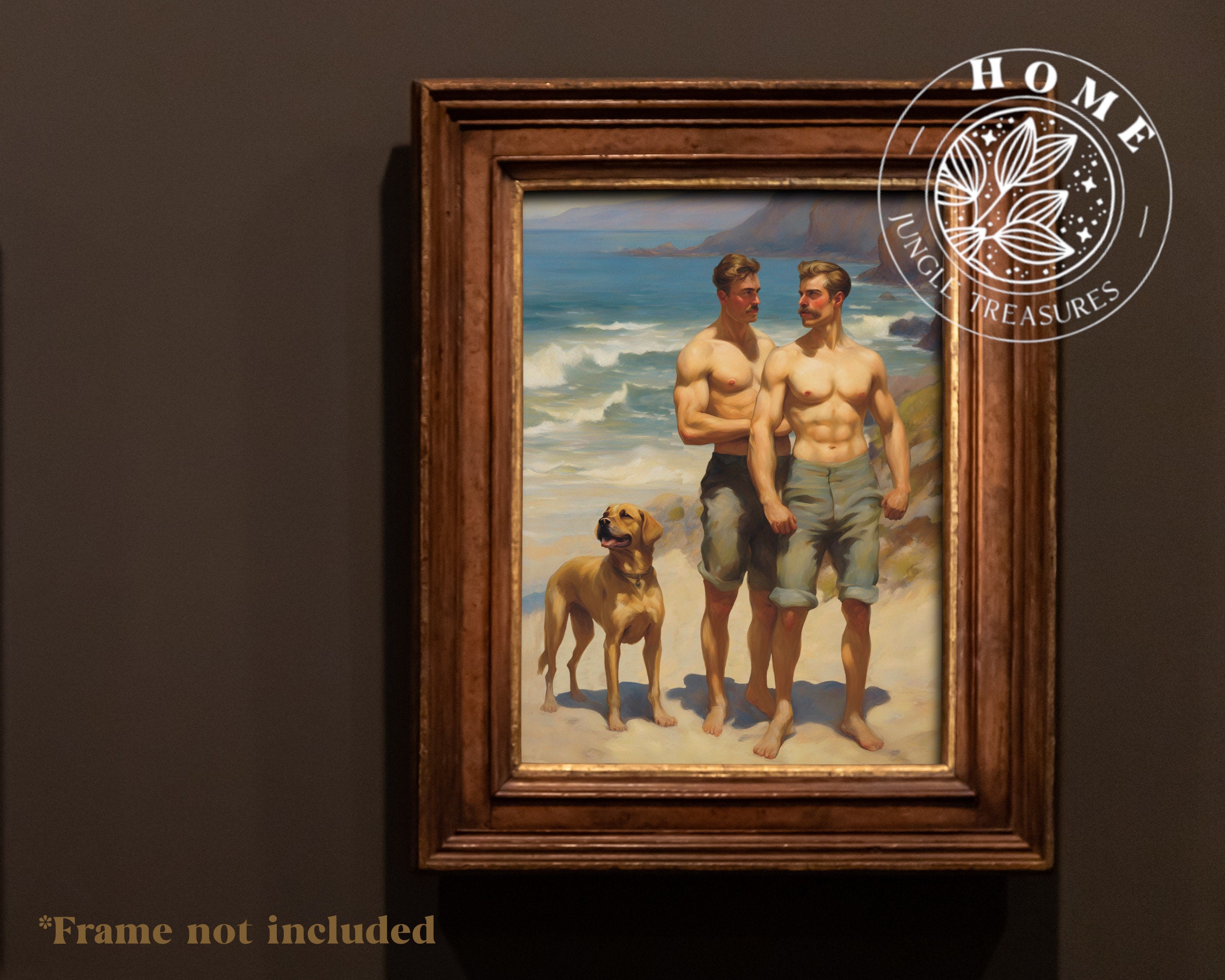Vintage Male Body Art set of 4, Muscle Men Poster as Printable Wall Art ...