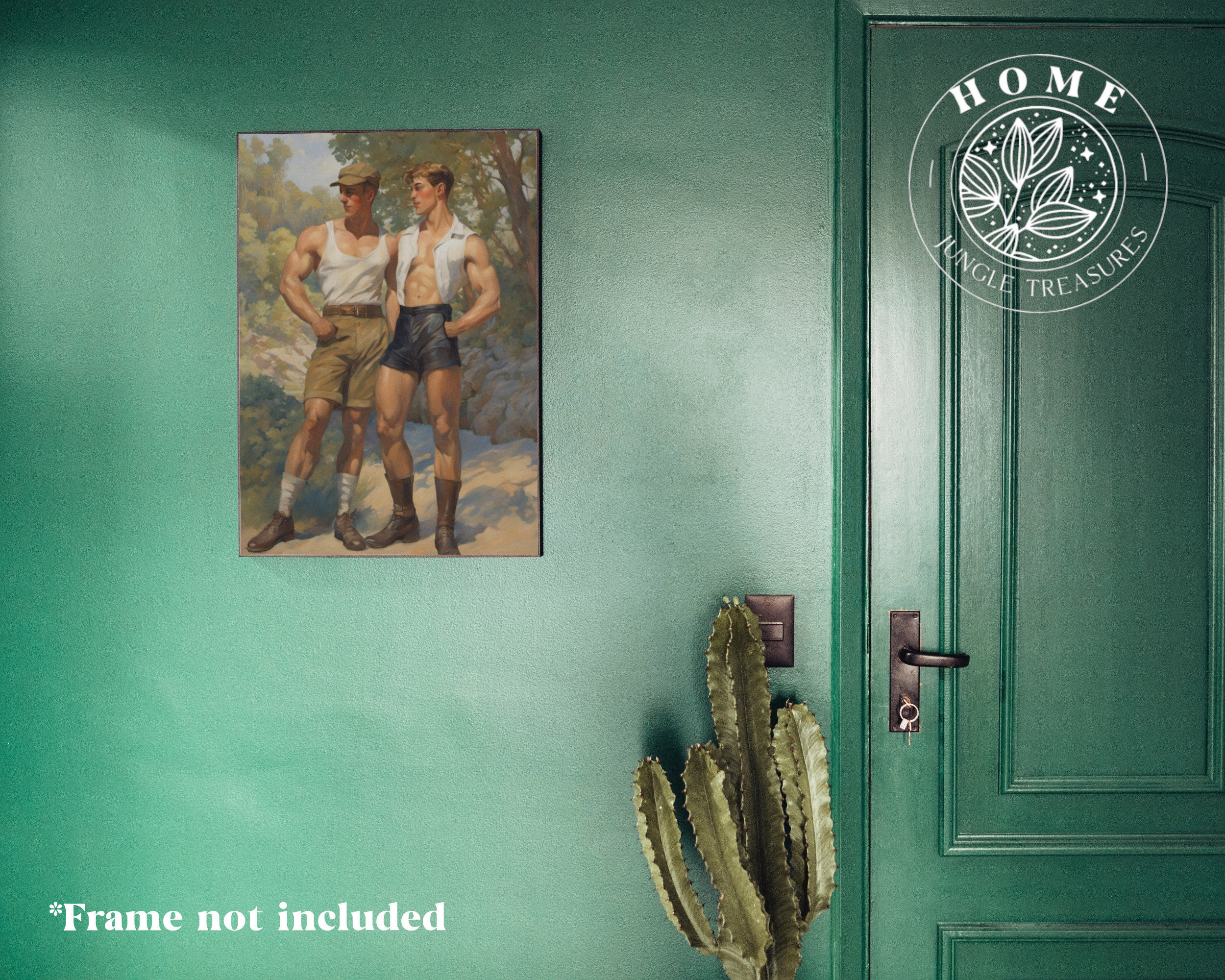 Poster the Scouts, Vintage Muscular Male Body Art, Muscle Men Printed ...