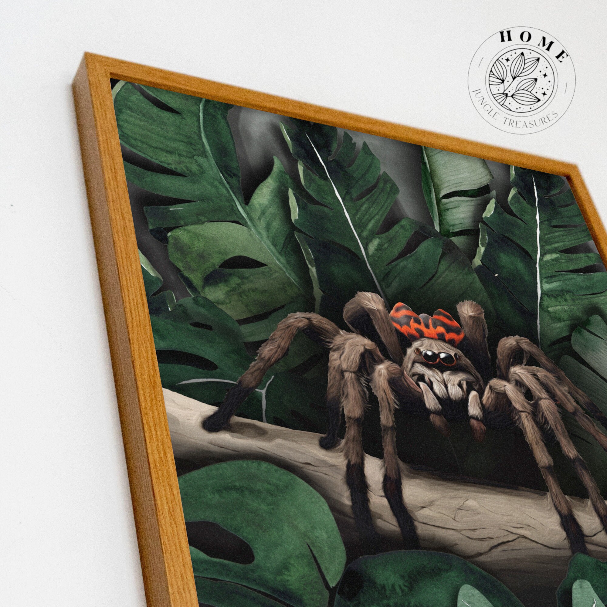 Tarantula Painting, Printable Poster or Postcard, Colorful Spider Art ...