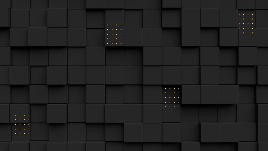 Black Blocks - Pc/tablet Wallpaper - Etsy