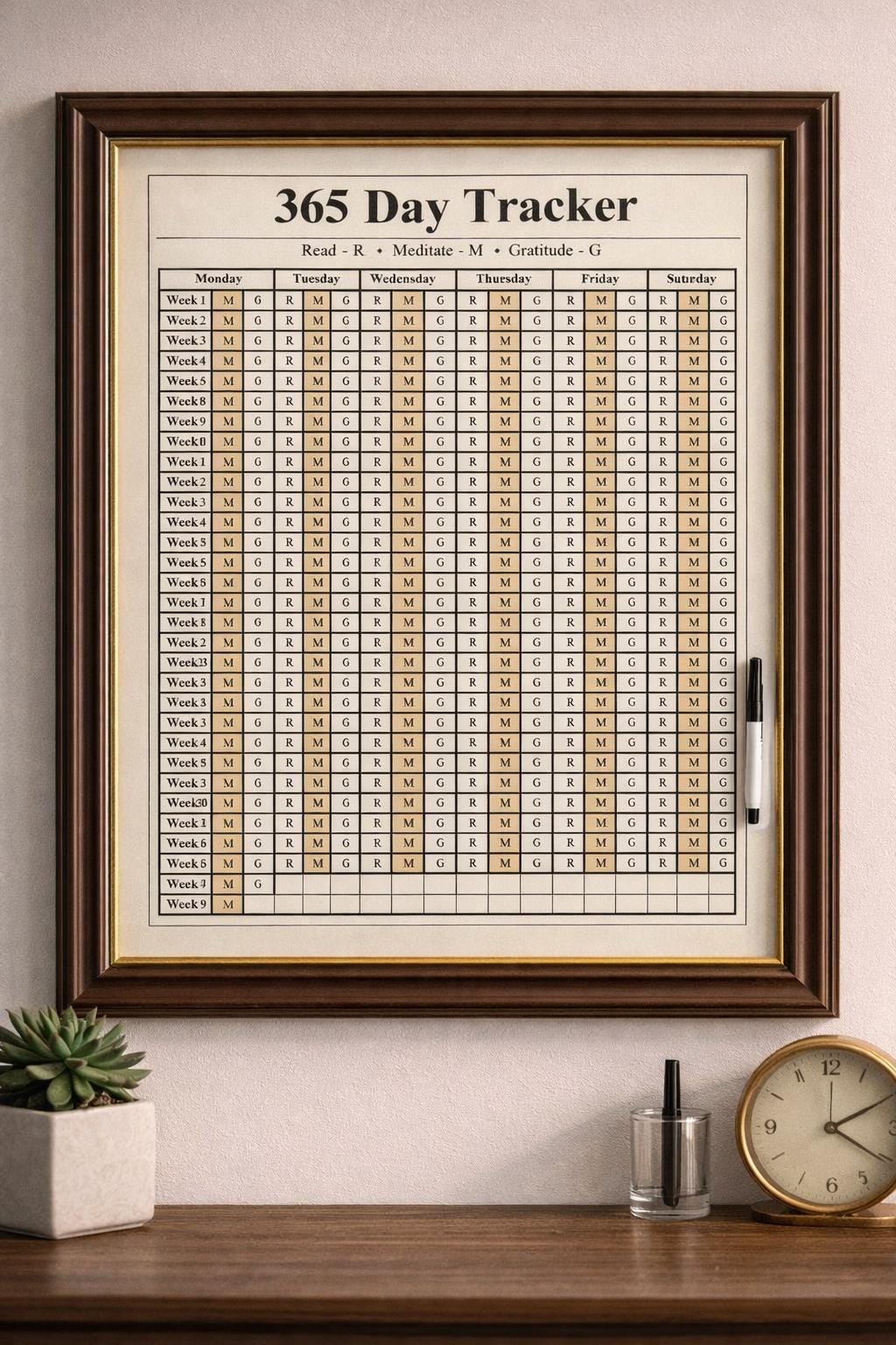 365 Day Habit Tracker Printable - Customizable Upon Request - Etsy