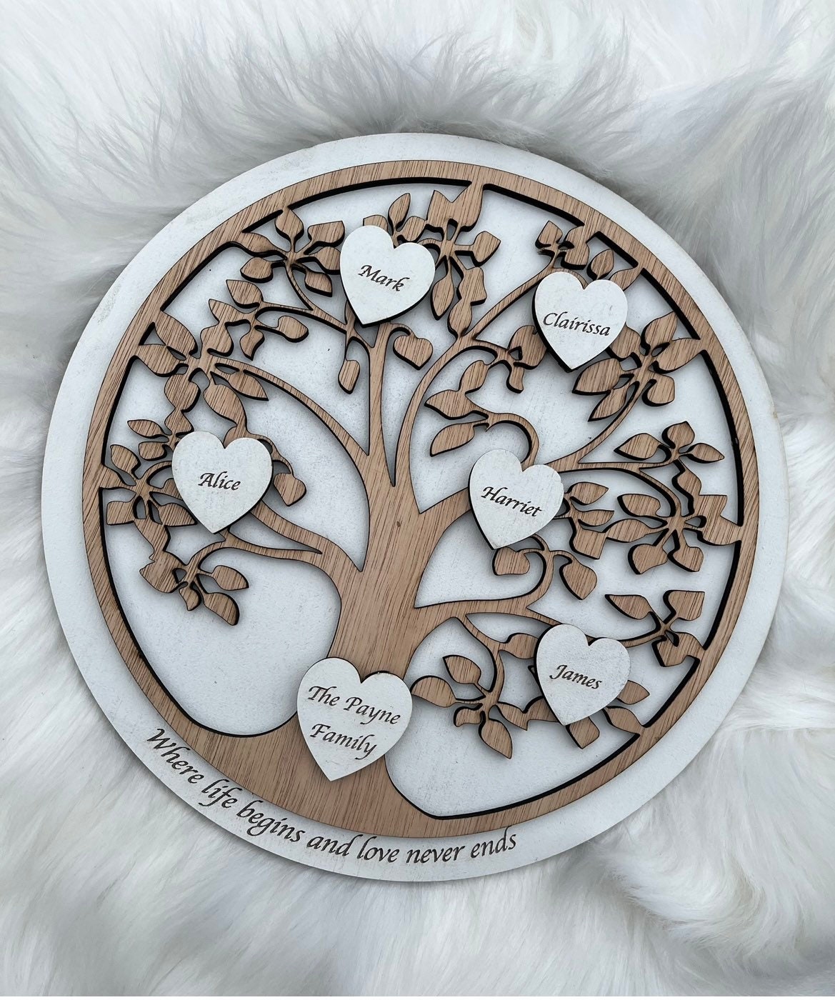 Wooden Family Tree Frame - Etsy