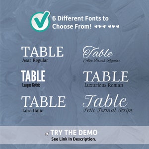 Boho Themed Wedding Table Numbers Table Number Template | Etsy