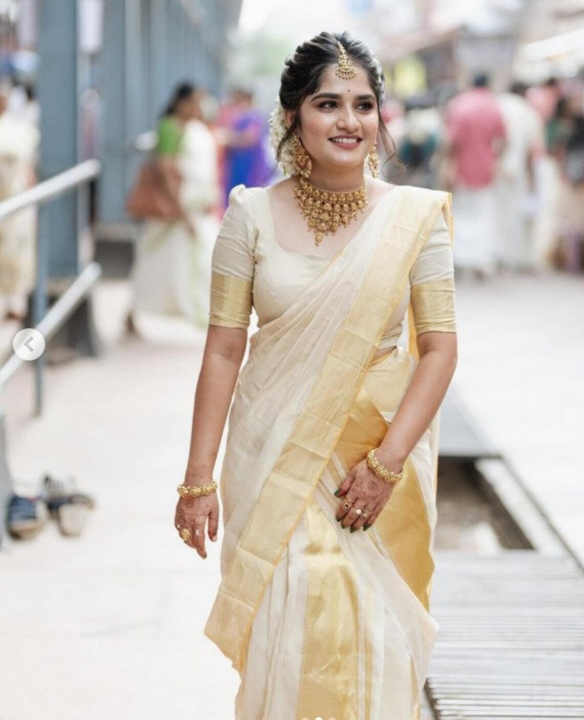 Pure Handloom Tissue 3 Inch Border and Kara Set Mund With Blouse - Etsy