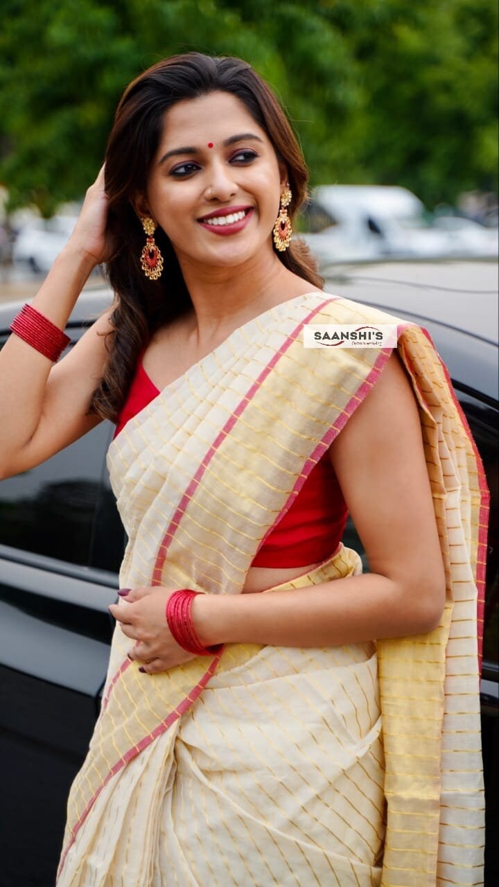 Red Kara Pure Handloom Tissue Jari Line Saree - Etsy