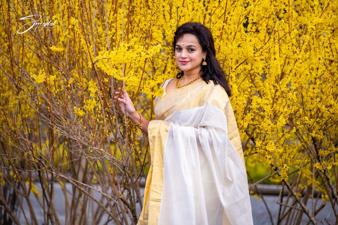 7 INCH Border and Mundani Pure Handloom Cotton Saree - Etsy