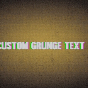 Custom Grunge Text & Logo Animation - Glitch Effects, Duo Tone, Sound ...