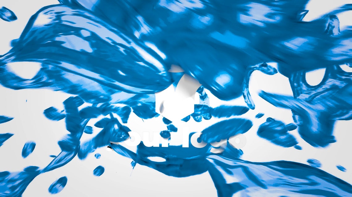 Water Splash Animated Customizable Logo Stinger With Epic Sound Logo ...