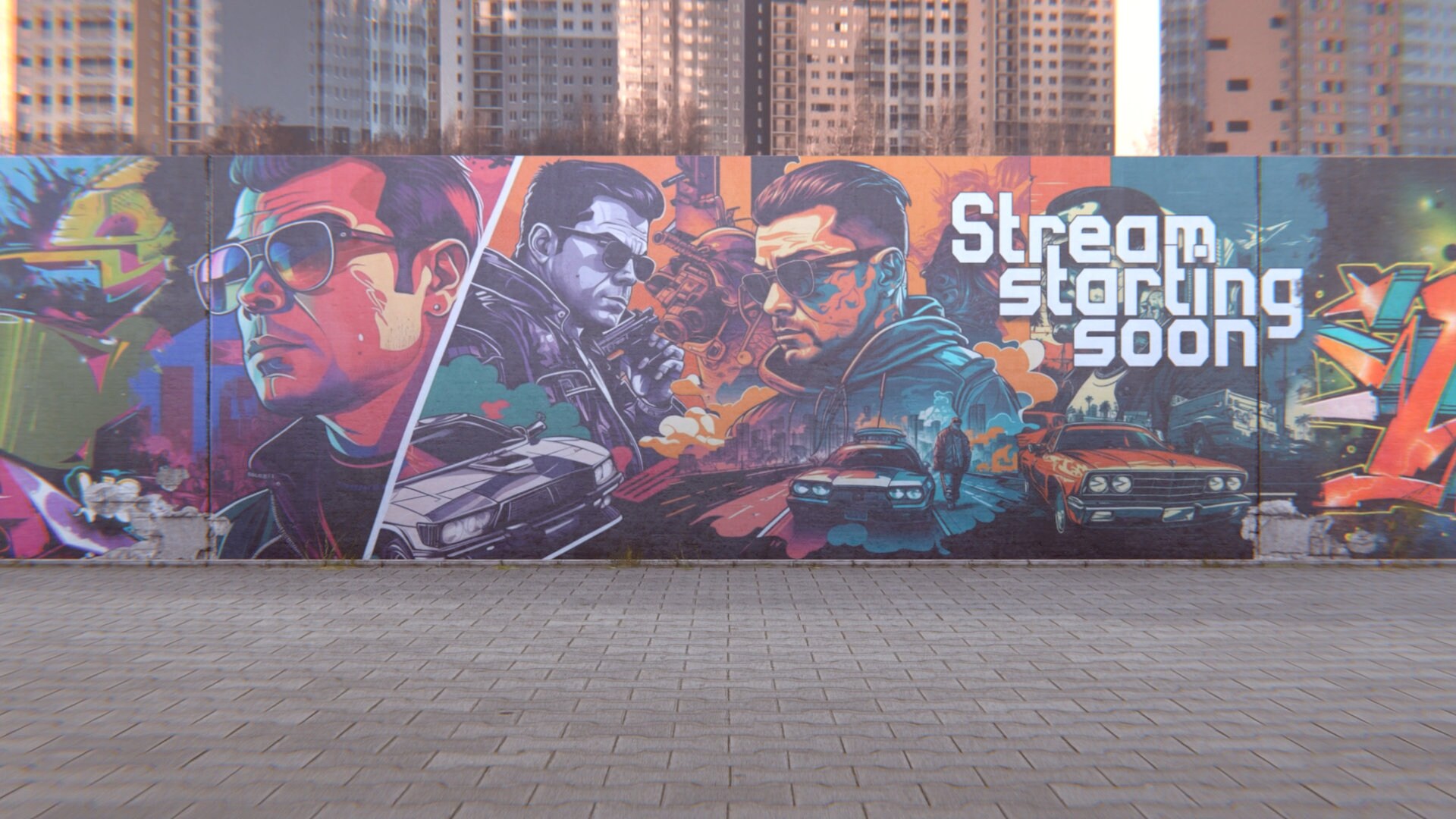 Twitch Overlay Stream Starting Soon Animation Inspired With Street ...