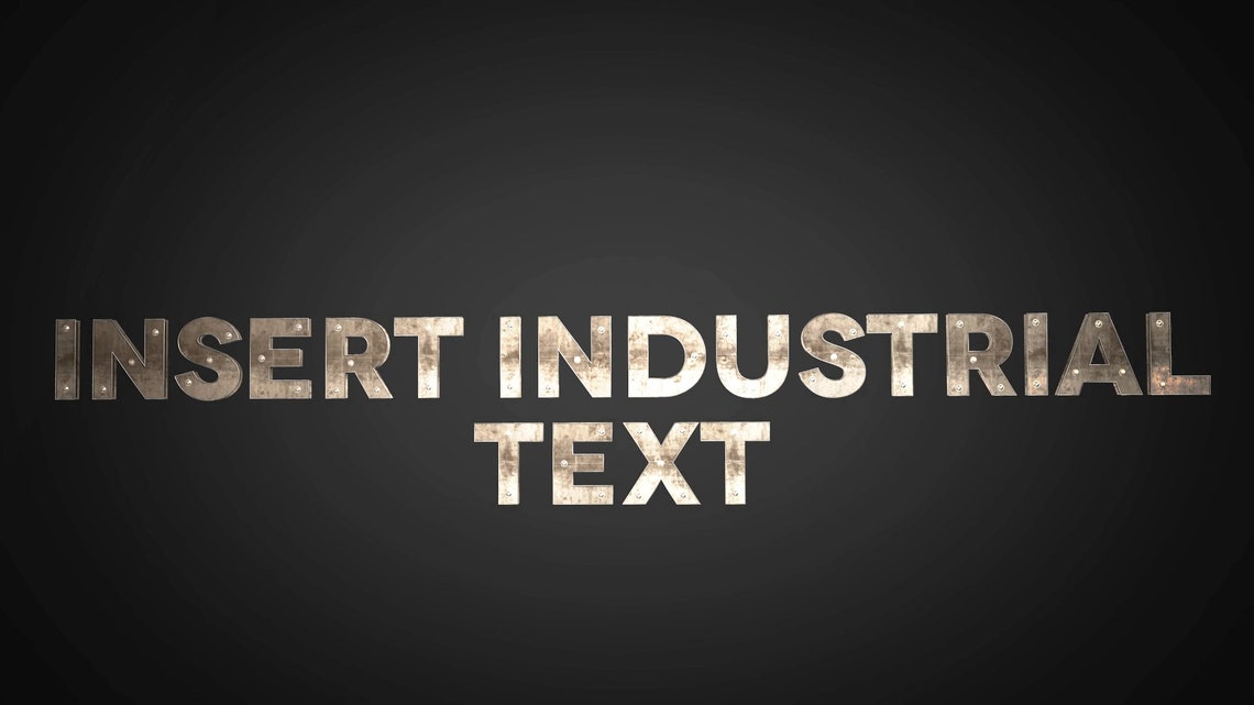 Welded Industrial Customizable 3d Text, Sound Included, Great for ...
