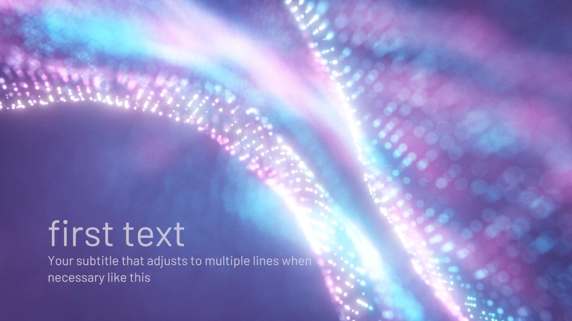 Dreamy Particles Overlay With Custom Text and Colors Great for Any ...