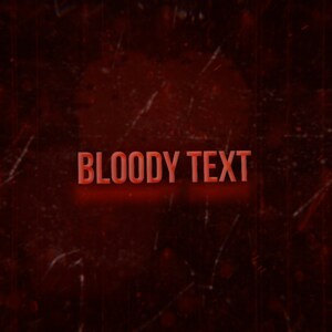 Bloody Animated Customizable Title With Horror Sound - Custom Message ...
