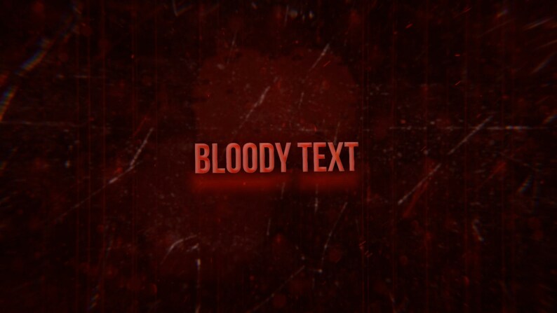 Bloody Animated Customizable Title With Horror Sound Custom Message ...