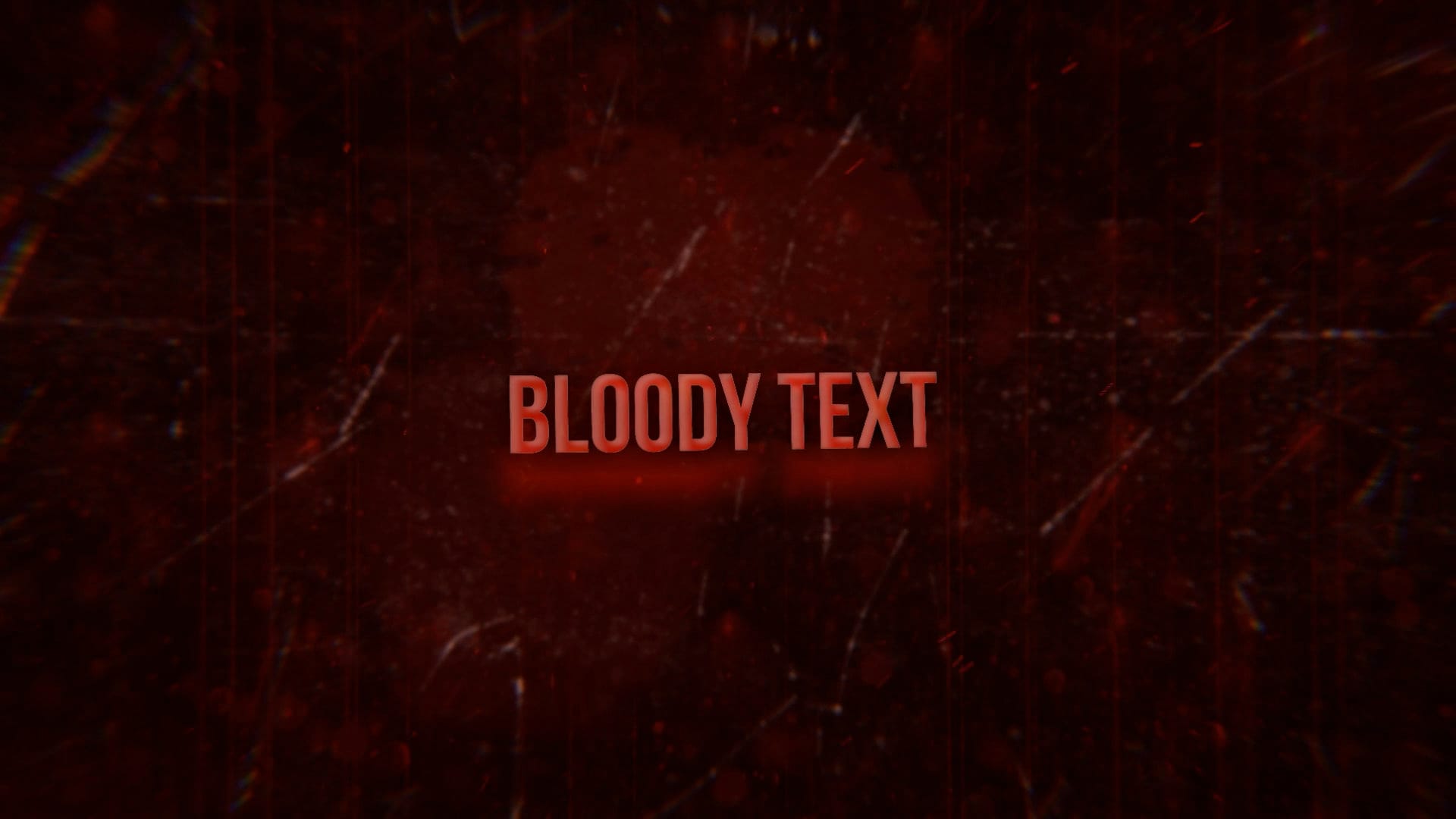 Bloody Animated Customizable Title With Horror Sound Custom Message ...