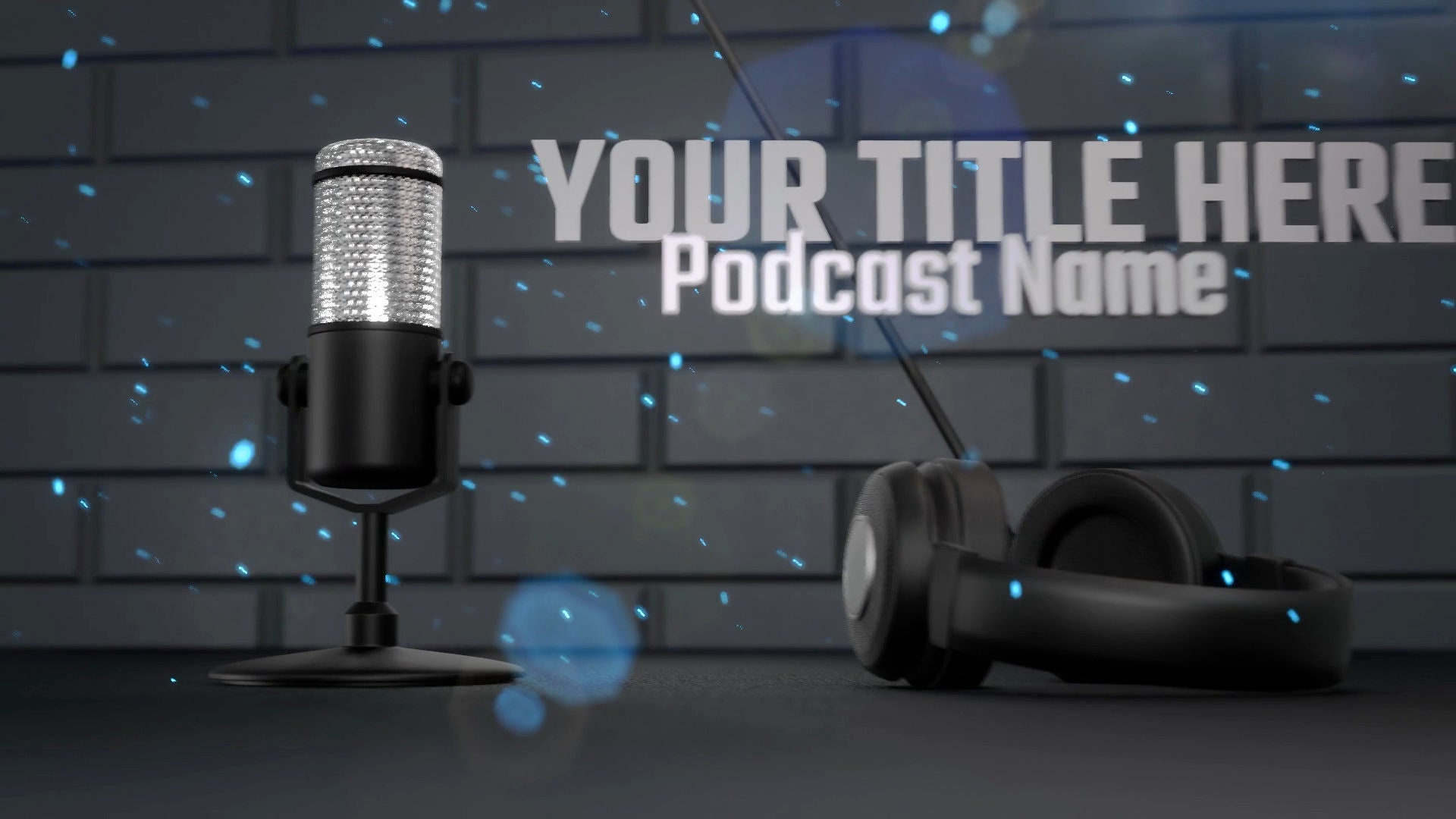 Podcast Intro Animation Customizable Text With the Titles in 2 Lines ...