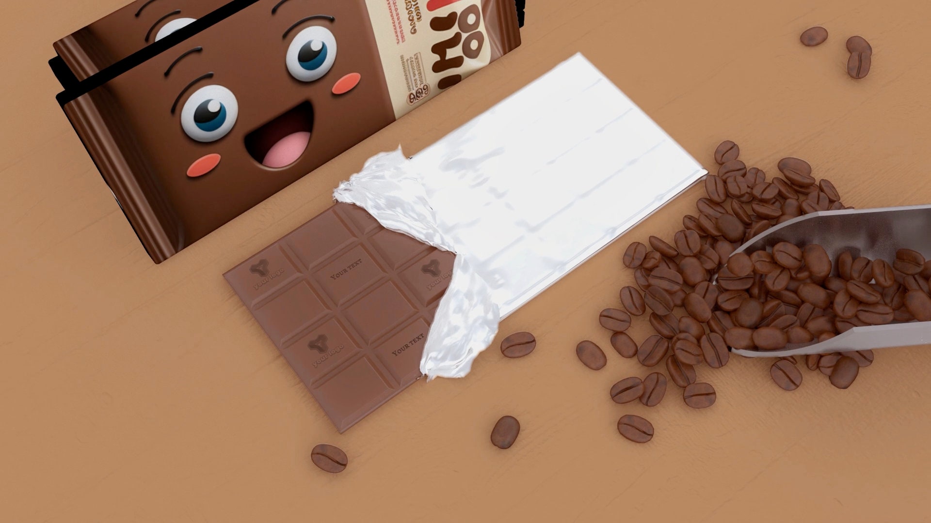 Chocolate Sweet Logo Animation Plus Your Text and Customized Wrapper ...