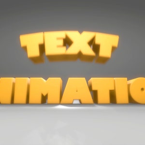 Personalized Fun 3-D Text Animation - Falling Elastic Custom Text ...
