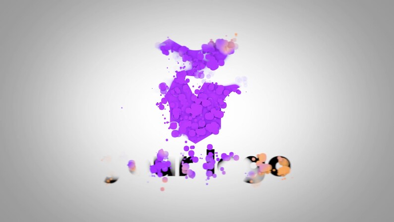 Colorful Particles Animation With Logo Stinger Intro and Sound Logo ...