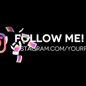 Transparent Overlay for Your Social Media - Customizable Text - Black ...