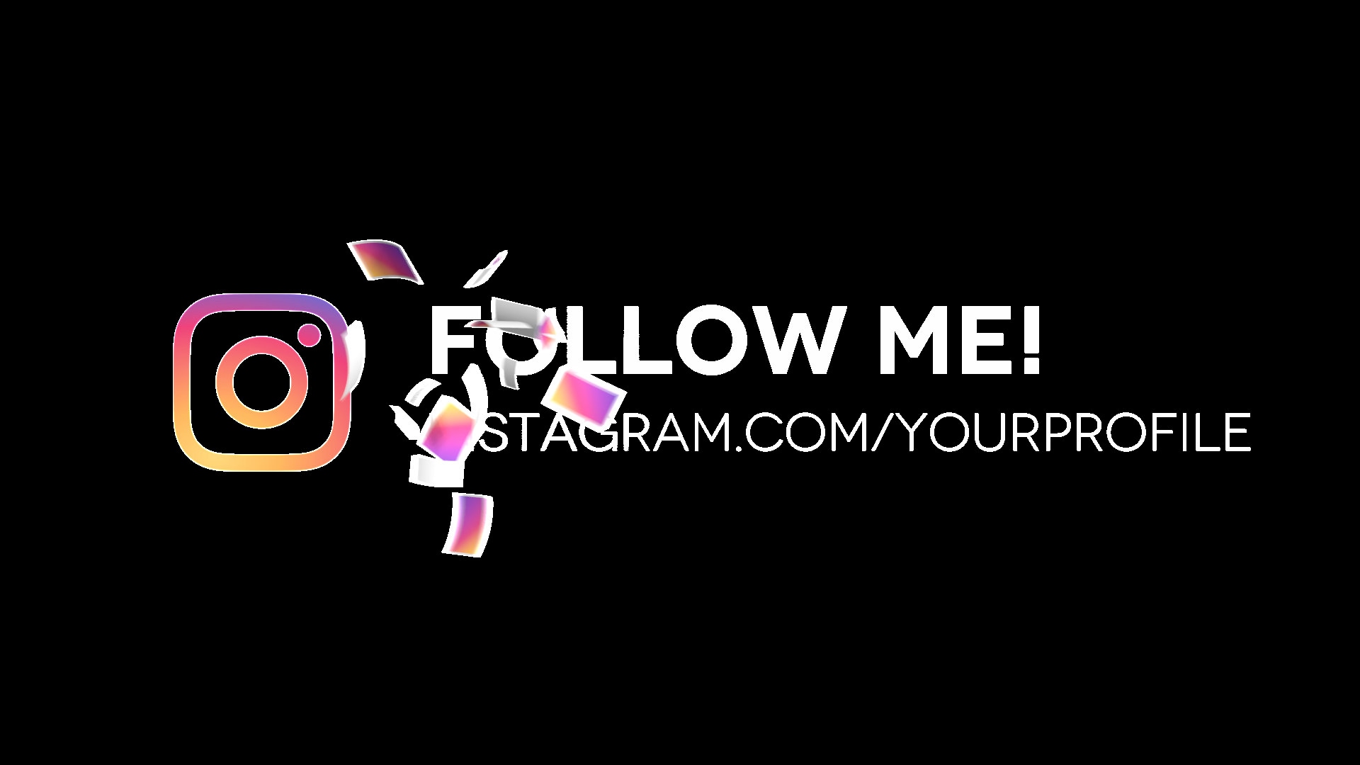 Transparent Overlay for Your Social Media Customizable Text Black Area ...