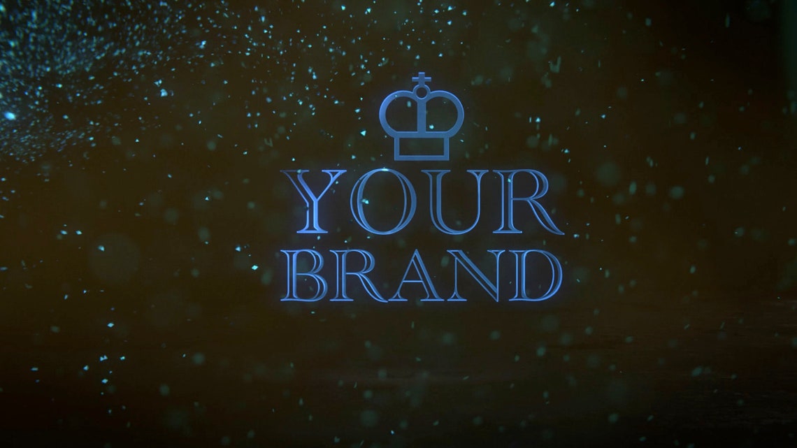 Sparkling Glitter Logo Animation With Cinematic Sound Logo Reveals From ...