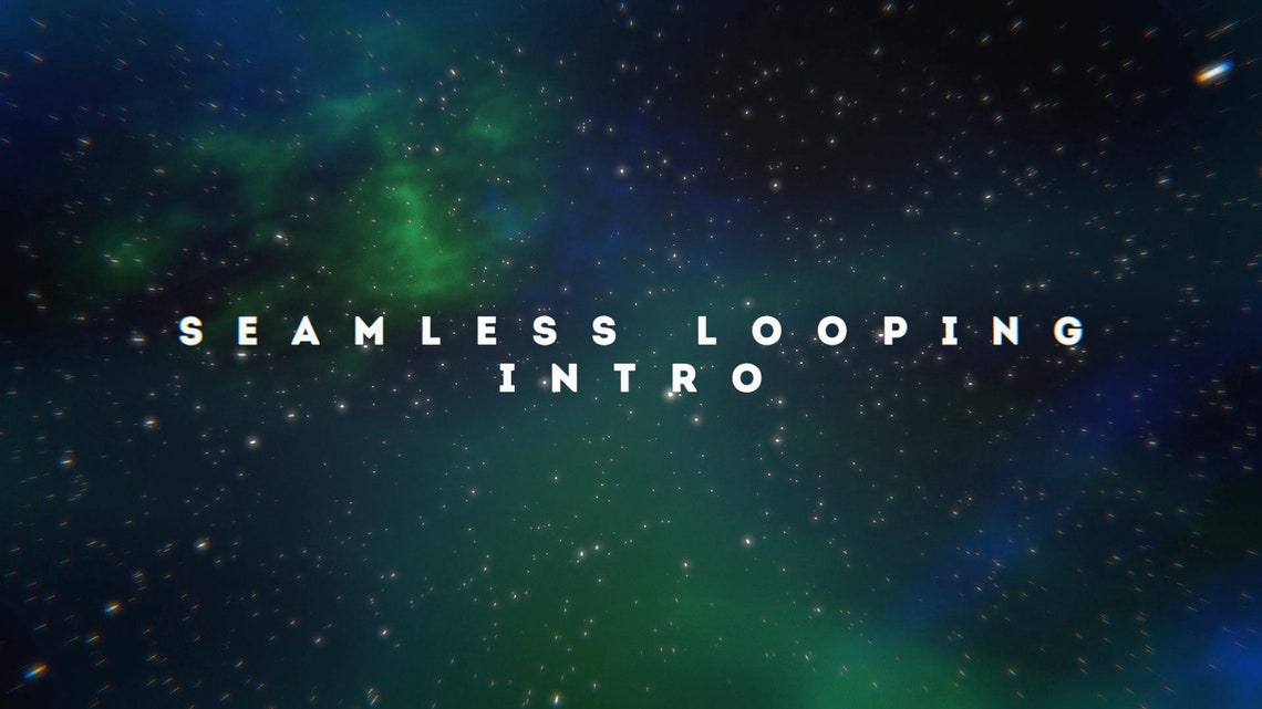 Space Overlay With Custom Text With Seamless Infinite Loop Great for ...