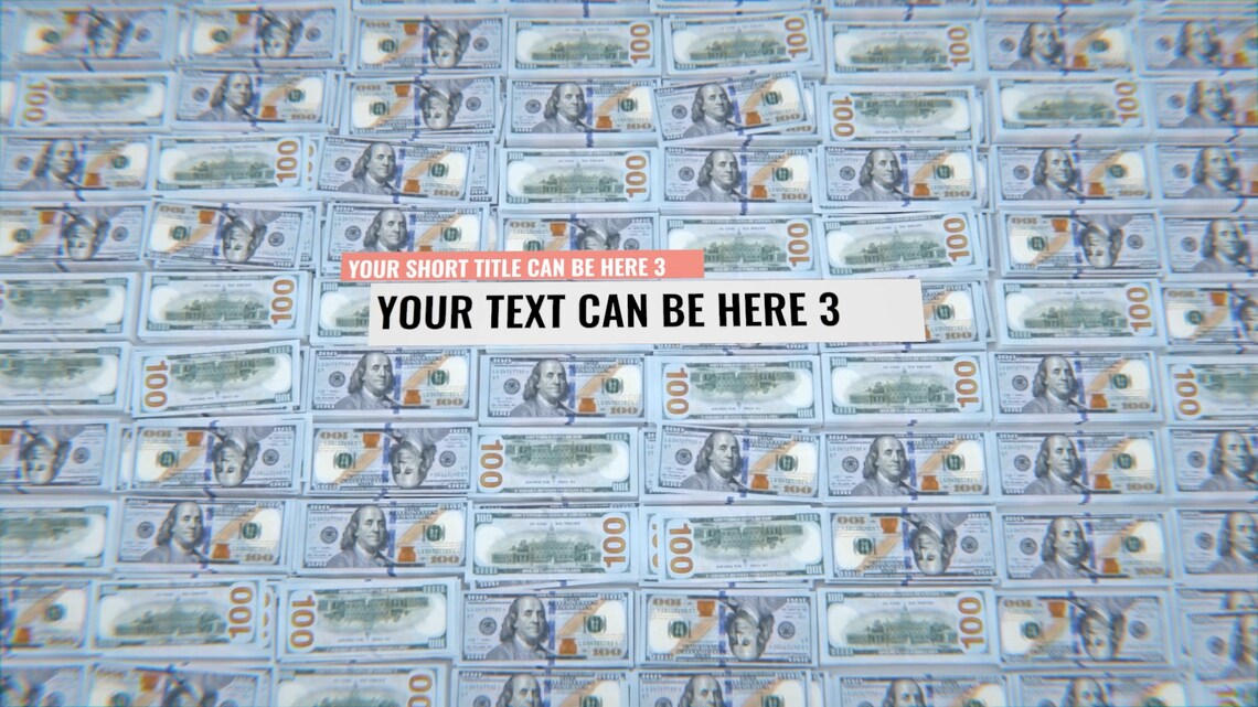Dollar Bills Money Heist Text Animation Customizable Text and - Etsy