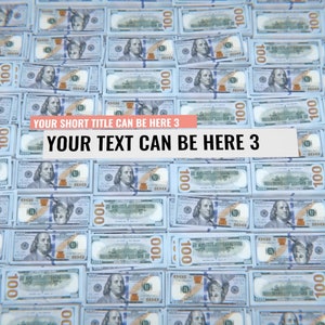 Dollar Bills Money Heist Text Animation Customizable Text and Sound ...