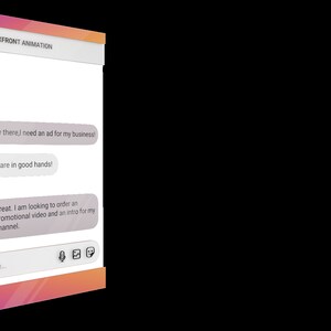 Customizable Chat Window Mockup Overlay - Semitransparent Chat ...