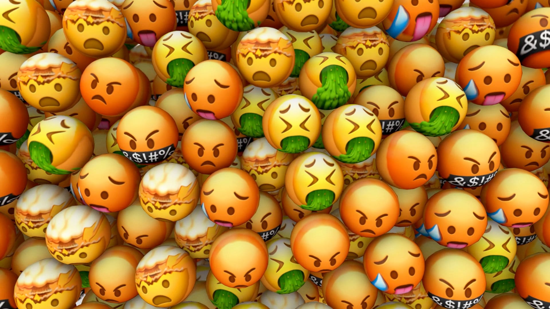 Mad and Sick Emoji Transition With Alpha Channel and Sound for - Etsy