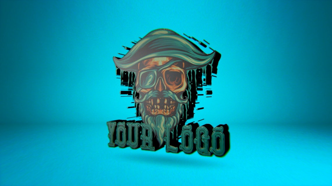 Personalizable Emot Twitch Distorted Glitchy 3D Logo Animation ...
