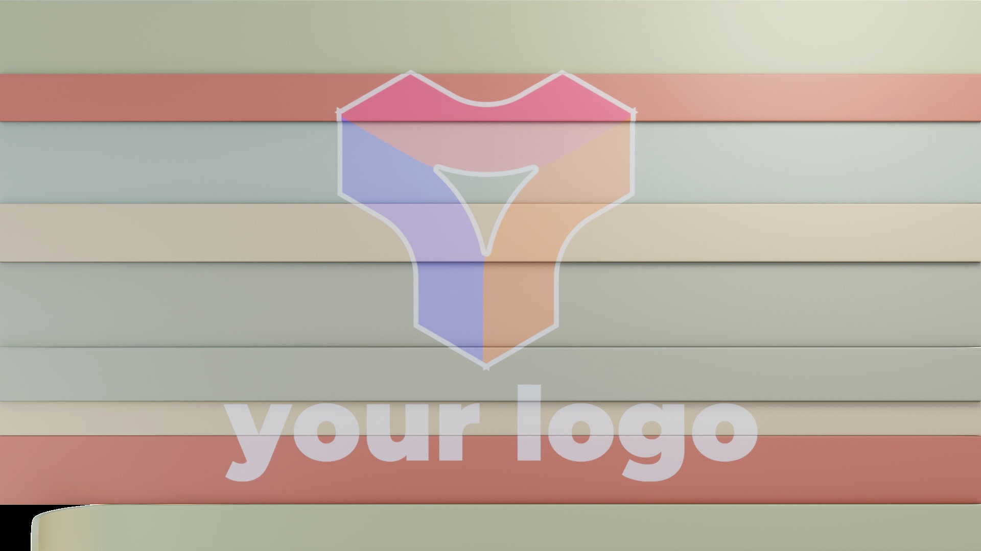 Animated Transition With Your Logo Pastel Stripes & Sound for Your ...