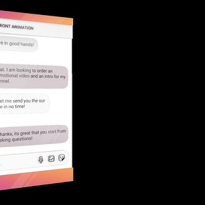 Customizable Chat Window Mockup Overlay - Semitransparent Chat ...