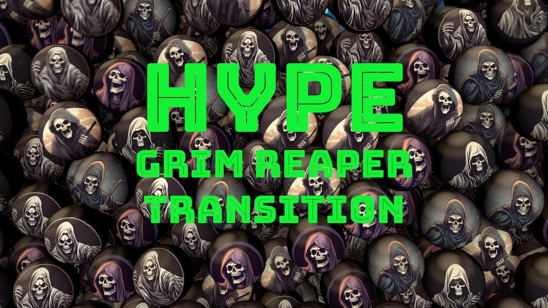 Hype Grim Reaper Hype Emote Stinger Transition Alpha Channel & Sound ...