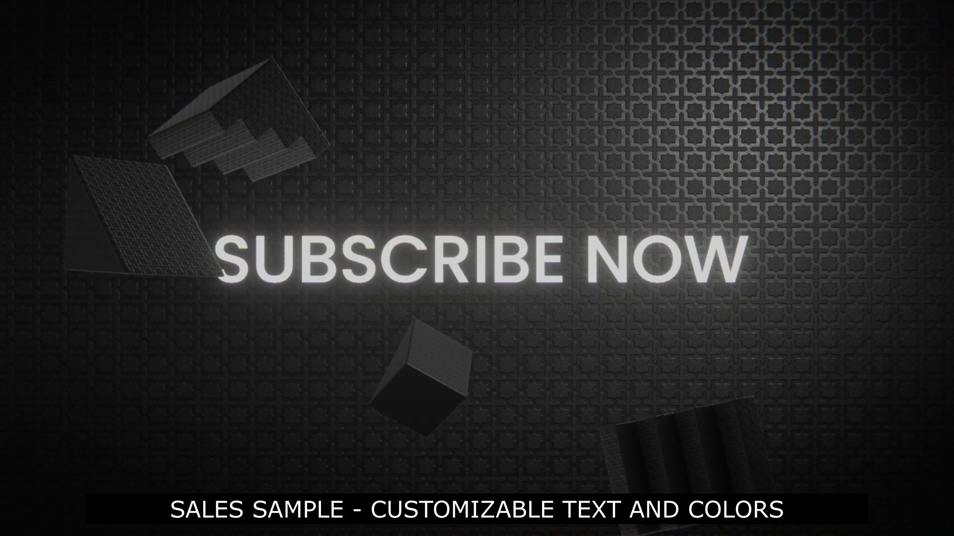 Customizable Text Intro Glossy Dark Opener for Media or Videos and ...
