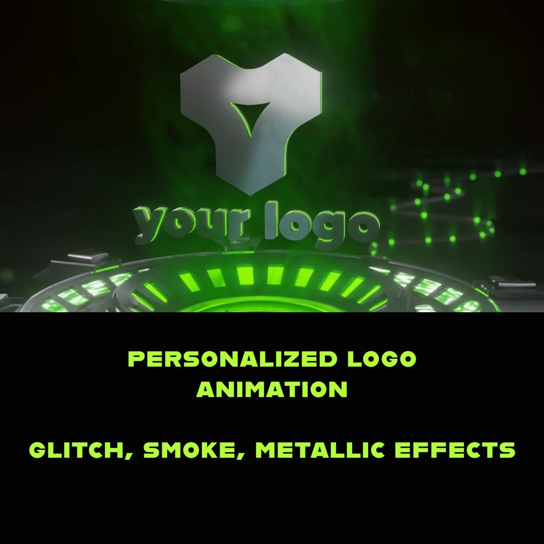 Customized Sci-fi Logo Animation: Holographic Display With Glitch ...