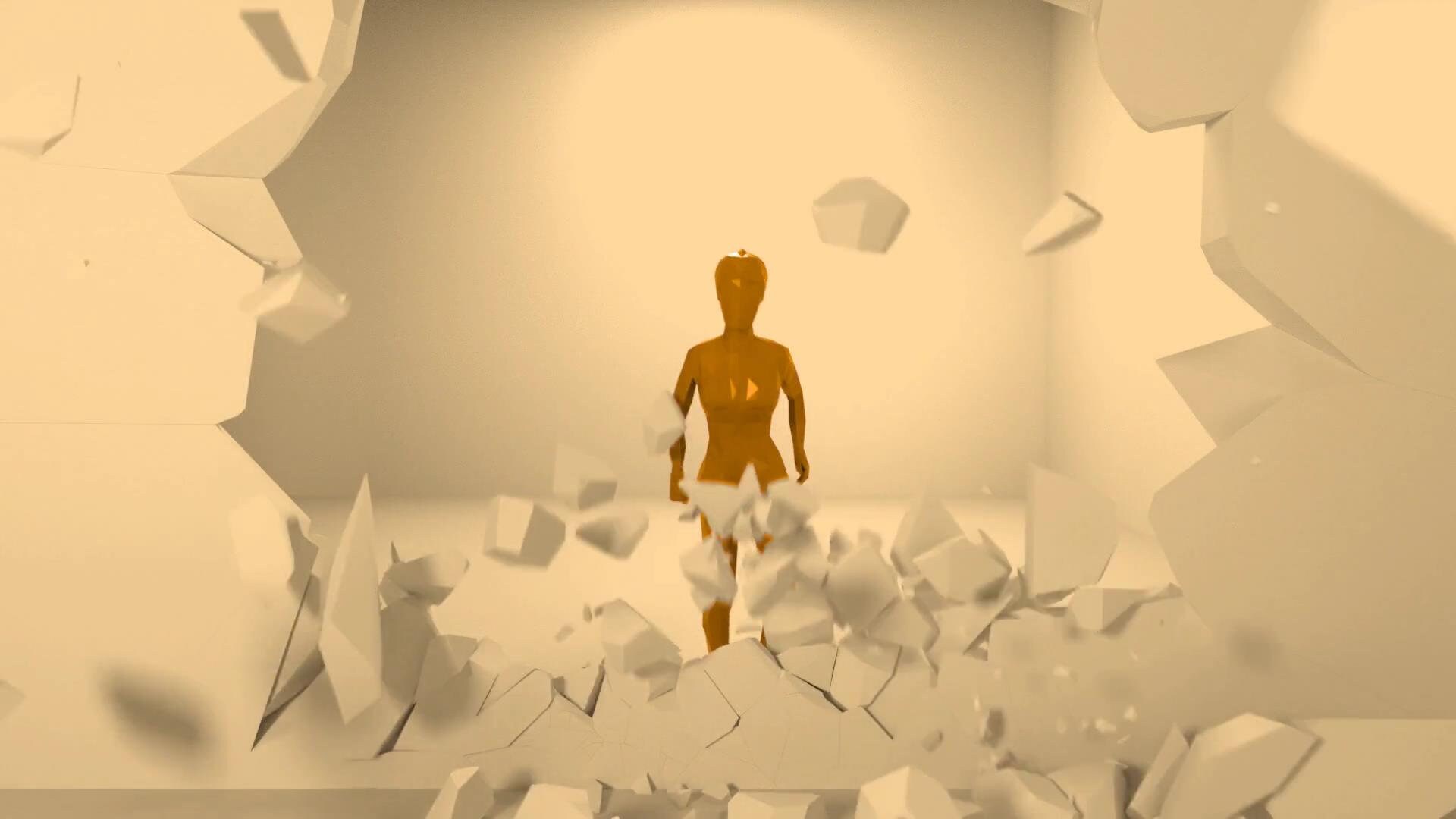 Barrier-breaking Animation: 3D Girl Powerfully Smashing Walls | Reveal ...