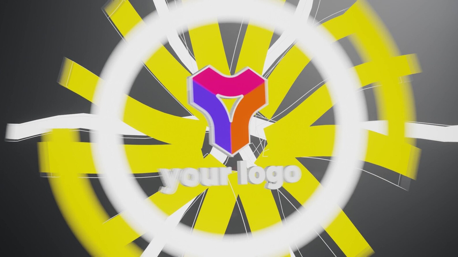 Customizable 3D Logo Animation Line Explosion HD Video for Brands Logo ...