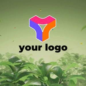 Forest Green Logo Transition Stinger With Alpha Transparency and Sound for Stream Scenes ...