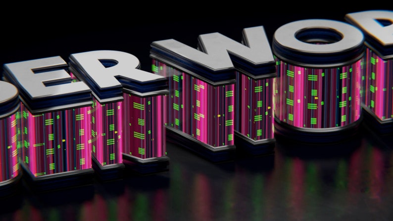 3D Cyber Word Animation Make Your Name or Other Words Look 3d With ...